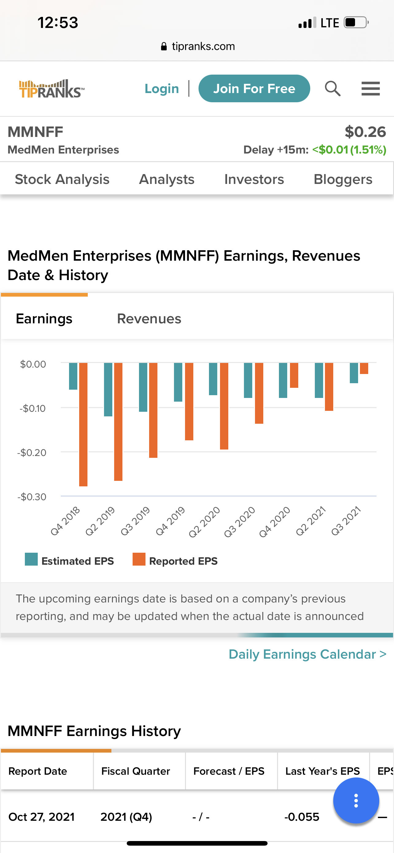 Earnings Call : r/mmnff